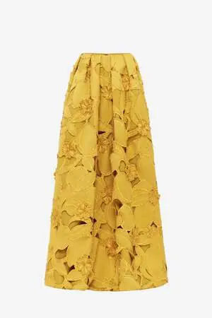 LEO LIN Victoria Embellished Puff Maxi Skirt