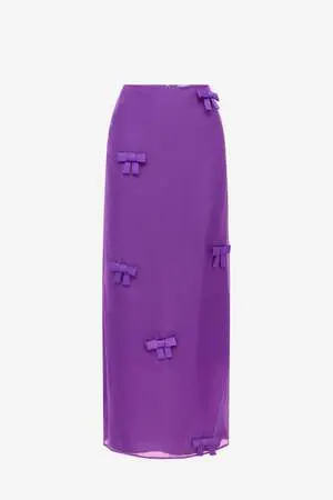 LEO LIN Jing Bow Maxi Skirt