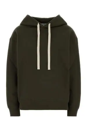 JIL SANDER Olive Cotton Sweatshirt