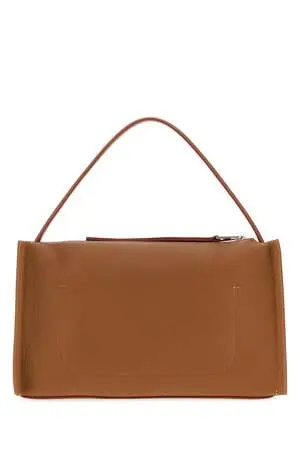 JW Anderson Camel Leather Loafers Handbag