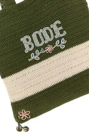 BODE Embroidered Crochet Shopping Bag