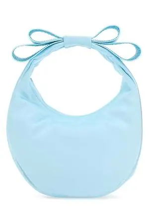MACH&MACH Pastel Light- Satin Small Cadeau Handbag - Blue
