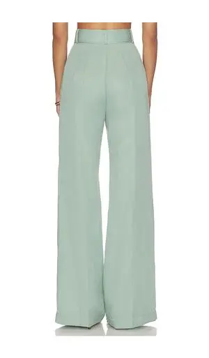 Matthew Bruch Belted Wide Leg Trouser