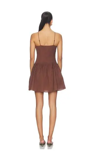 Onia Dropped Waist Pintuck Dress