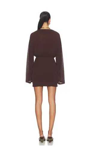 SNDYS. X Long Sleeve Mini Dress