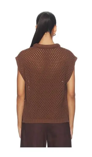 PISTOLA Beck Open Knit Cropped Sweater