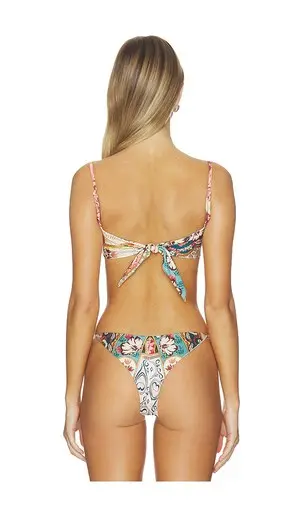 Agua Bendita Lace Plume Bikini Top
