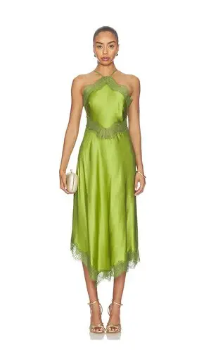 A.L.C. Lucia Dress In Green - Peridot