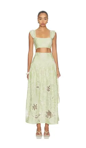 ESPECIA Margarita Lace-up Back Crop Top