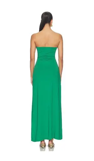 SEVEN WONDERS Strapless Gathered Maxi Dress