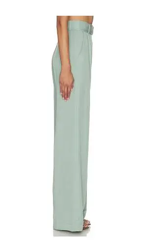 Matthew Bruch Belted Wide Leg Trouser