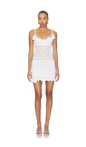 Retrofete Orleane Crochet Dress - White