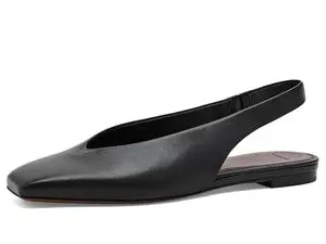VINCE Darlina Women's Dress Flat Shoes Black Leather