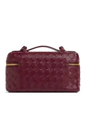 Bottega Veneta Mini Intrecciato Leather Beauty Case - Multicolor