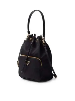 Prada Duet Re-nylon Bucket Bag - Black