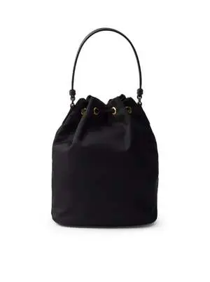 Prada Duet Re-nylon Bucket Bag - Black