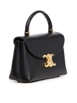 Celine Teen Nino Bag With Triomphe Closure - Black