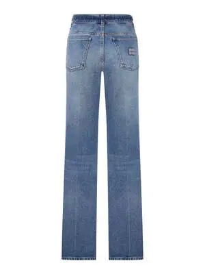 Miu Miu Straight Leg Denim Jeans - Multicolor
