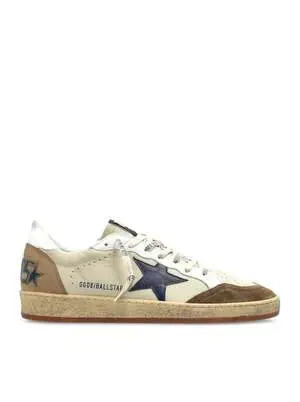 GOLDEN GOOSE Ball-star Distressed Leather Sneakers - Multicolor