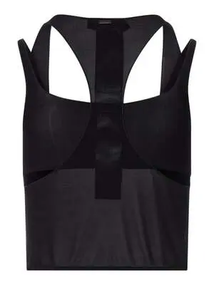 Gucci Semi-transparent Top In Technical Fabric