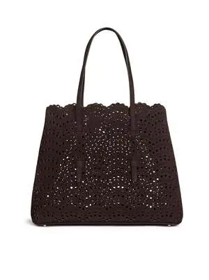 Alaïa Mina 37 Suede Tote Bag - Multicolor