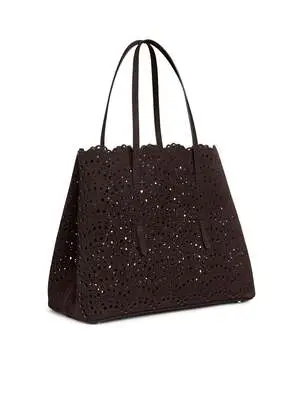 Alaïa Mina 37 Suede Tote Bag - Multicolor