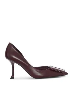 ROGER VIVIER Leather Décolleté With Tone-on-tone Buckle