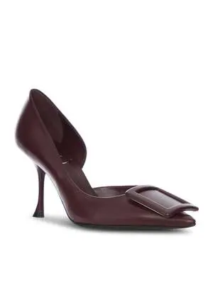 ROGER VIVIER Leather Décolleté With Tone-on-tone Buckle