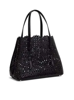 Alaïa Mina 25 Leather Bag - Black