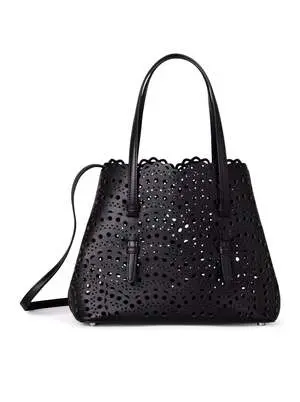Alaïa Mina 25 Leather Bag - Black