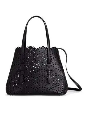 Alaïa Mina 25 Leather Bag - Black