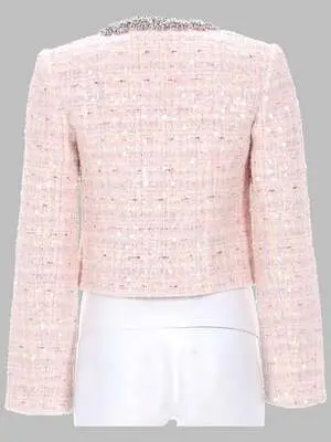 SELF-PORTRAIT Bouclé Jacket With Sequins