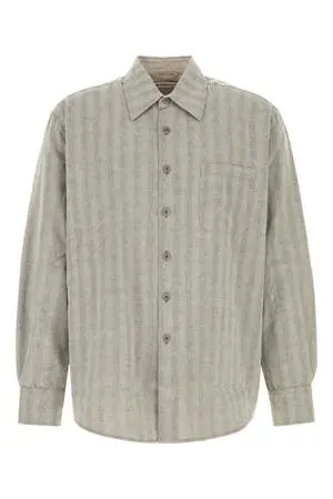 Our Legacy Embroidered Cotton Blend Oversize Shirt