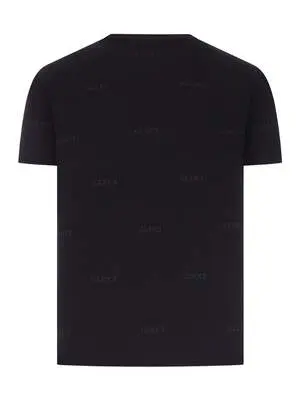 Gucci Jacquard Wool And Silk Blend T-shirt With All-over Logo