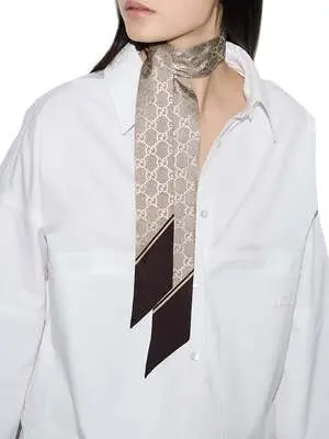 Gucci Printed Silk Ribbon