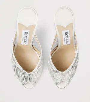 JIMMY CHOO Brigitte 100 Embellished Mules