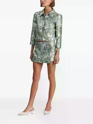 Alice + Olivia Floral Jacquard Somers Skort