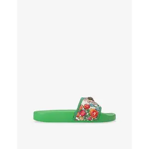 Kurt Geiger Meena Eagle Leather Slides