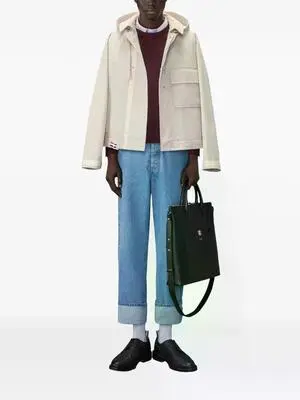 Thom Browne 4-bar Ottoman Milano Stitch Sweater