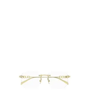 Gucci Gg1806o Rimless Glasses - Gold