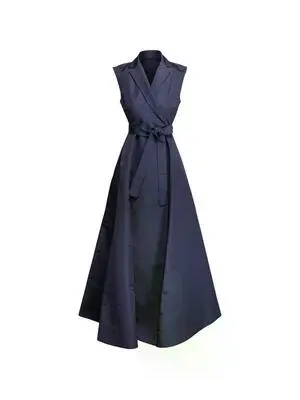 Carolina Herrera Sleeveless A-line Dress - Blue