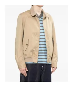 Junya Watanabe X Brooks Brothers Logo Embroidered Stand-up Collar Jacket