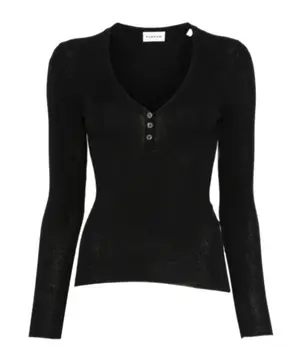 P.a.r.o.s.h Long-sleeved T-shirt - Black