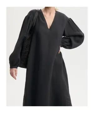 BY MALENE BIRGER Louise Linen Maxi Dress - Black