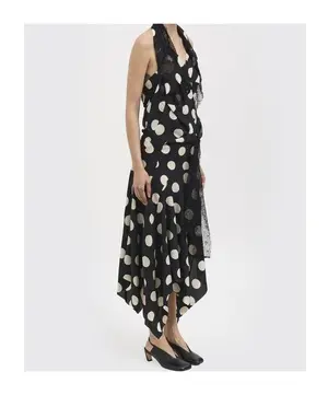 Junya Watanabe Polka Dot Halter Neck Dress
