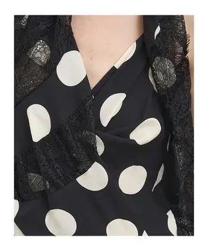 Junya Watanabe Polka Dot Halter Neck Dress