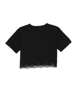 Patrizia Pepe Cropped Lace T-shirt