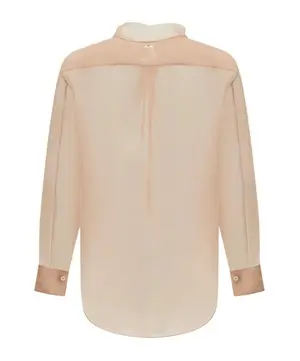 Herno Sheer Bow-neck Shirt