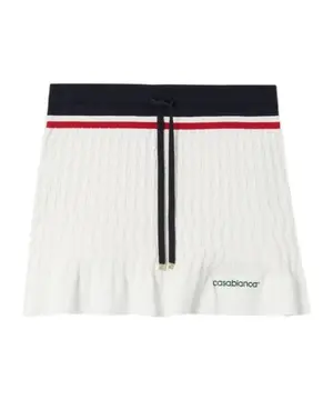 Casablanca Casablanca Textured Trim Knitted Skirt No