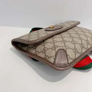 Gucci Monogram Leather Belt Bag